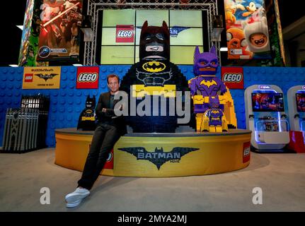 Will Arnett star of The LEGO Batman Movie makes an appearance at the ...