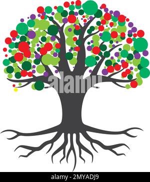 Tree logo template vector illustration Stock Vector Image & Art - Alamy
