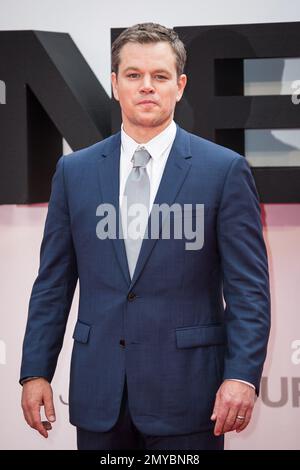 US actor Matt Damon poses for photographers upon arrival at the ...