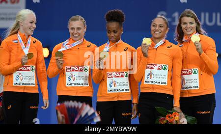Netherland's Tessa van Schagen, Jamile, Samuel, Naomi Sedney and Dafne ...