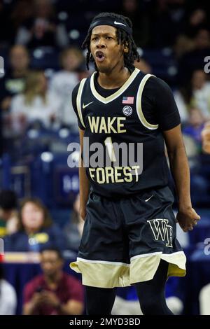 Wake Forest guard Tyree Appleby (1) drives past Clemson forward Ben ...