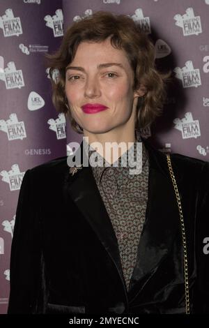 Actress Camilla Rutherford poses for photographers upon arrival at the ...