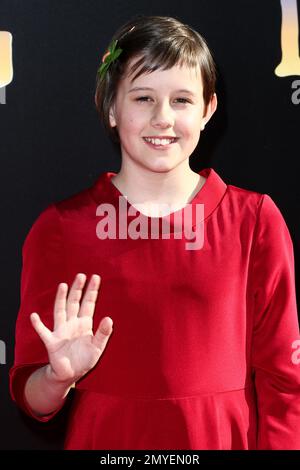 Ruby Barnhill attends the LA Premiere of "The BFG" held at El Capitan ...