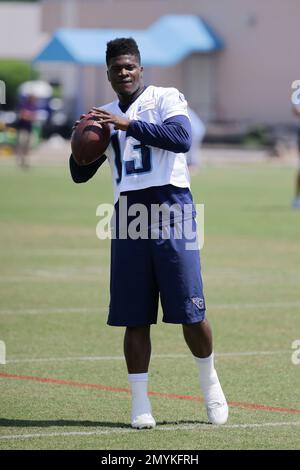 Tennessee Titans wide receiver Kendall Wright catches a pass during NFL ...