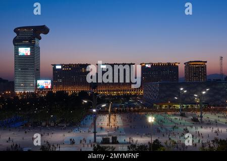 Olympic venues water cube Stock Photo - Alamy