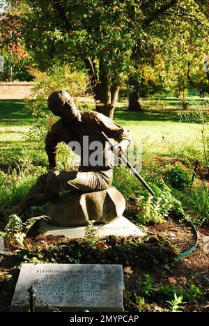 Statue of Stephen Foster composer of the song My Old Kentucky Home in ...