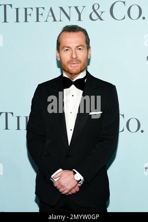 Tiffany & Co. CEO Frederic Cumenal and Leslie Diamond attend the ...