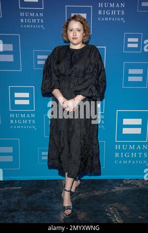 Caitlin Kinnunen attends the Human Rights Campaign Greater New York ...