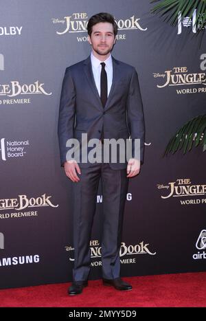 Roberto Aguire arrives at the premiere of "The Jungle Book" at the El ...