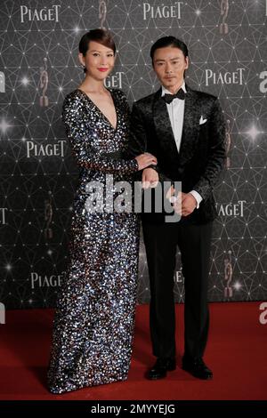 Hong Kong actress Ada Choi, left, and her Chinese actor husband Max ...