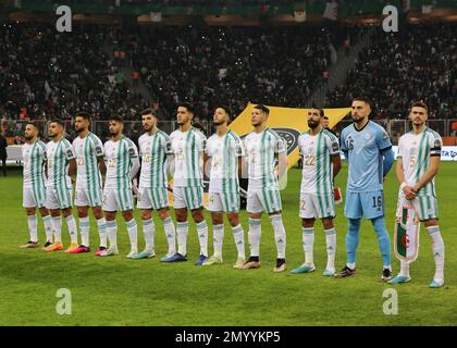 Players of Algeria arrives at final match between Algeria and Senegal ...