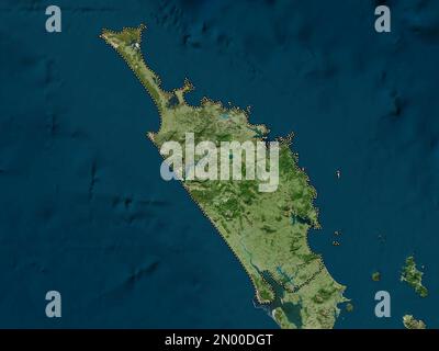 Northland, regional council of New Zealand. High resolution satellite ...