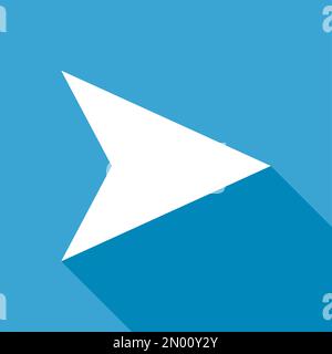 Swipe up internet button, online web design arrow move icon, vector ...