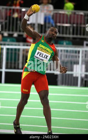 Grenada's Kurt Felix competes in the men's long jump decathlon at the ...