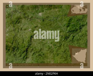 Madriz, department of Nicaragua. Low resolution satellite map Stock ...