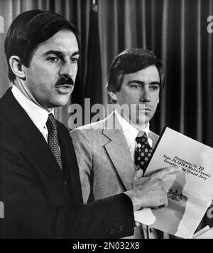 Pennsylvania Attorney General Harvey Bartle, Left, shows newsmen a copy ...