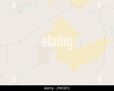 Agadez, department of Niger. Open Street Map. Locations of major cities ...