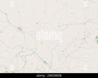 Dosso, department of Niger. Open Street Map. Locations and names of ...