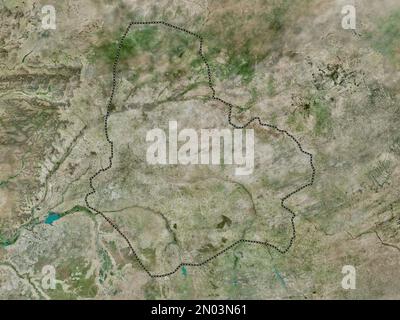 Maradi, department of Niger. High resolution satellite map. Locations ...