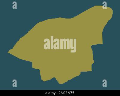 Shape of Niamey, capital district of Niger, with its capital isolated ...