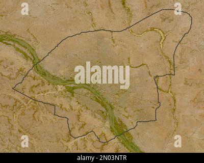 Niamey, capital district of Niger. Low resolution satellite map ...