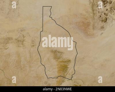 Tahoua, department of Niger. Low resolution satellite map. Locations ...