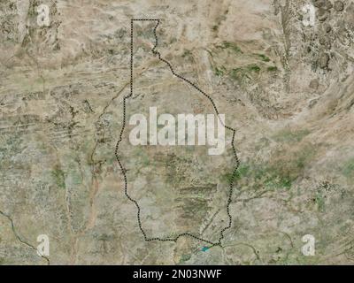 Tahoua, department of Niger. High resolution satellite map. Locations ...