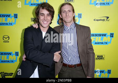 "Everybody Wants Some" cast Temple Baker, Wyatt Russell, Glen Powell, Juston Street, director ...