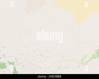 Zinder, department of Niger. Open Street Map. Locations and names of ...