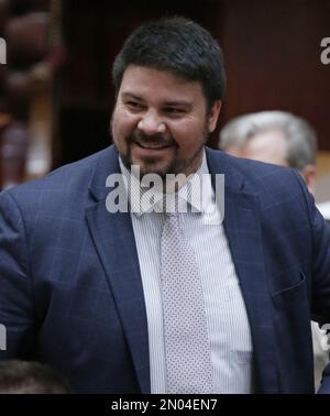 Oklahoma state Sen. Ralph Shortey, R-Oklahoma City, speaks at a news ...