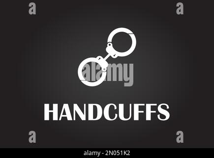 Handcuff icon vector,logo design illustration Stock Vector Image & Art ...