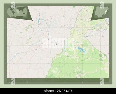 Adamawa, state of Nigeria. Open Street Map Stock Photo - Alamy