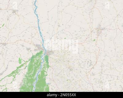 Anambra, state of Nigeria. Open Street Map. Locations and names of ...