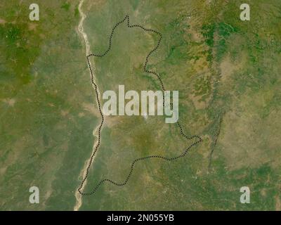 Anambra, state of Nigeria. Low resolution satellite map. Locations and ...