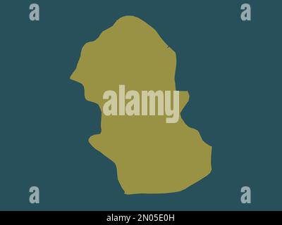 Shape of Gombe, state of Nigeria, and its capital. Distance scale ...