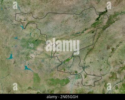 Jigawa, state of Nigeria. High resolution satellite map. Locations and ...