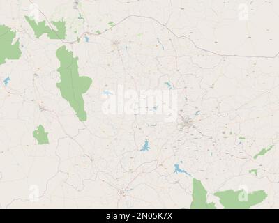 Katsina, state of Nigeria. Open Street Map. Locations of major cities ...