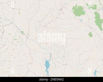 Kebbi, state of Nigeria. Open Street Map. Corner auxiliary location ...