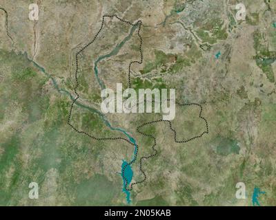 Kebbi, state of Nigeria. High resolution satellite map. Locations and ...
