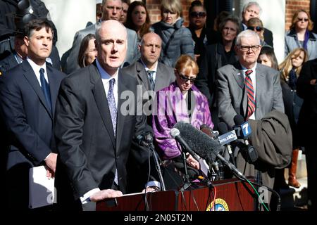 John Graham, father of Hannah Graham, speaks to the media after the ...