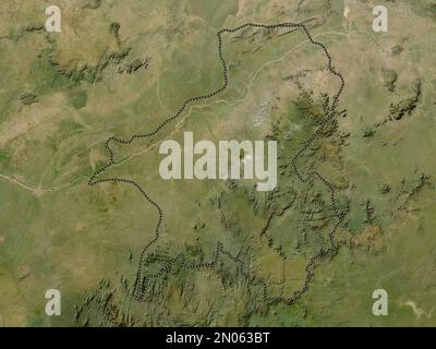 Taraba, state of Nigeria. Low resolution satellite map. Locations of ...