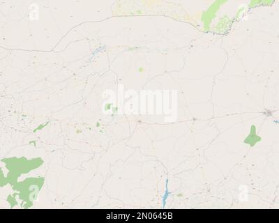 Yobe, state of Nigeria. Open Street Map. Locations of major cities of ...