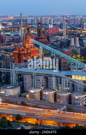 Overlooking the shougang industrial park Stock Photo - Alamy
