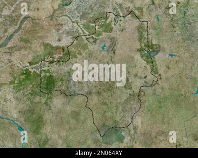 Zamfara, state of Nigeria. High resolution satellite map. Locations of ...