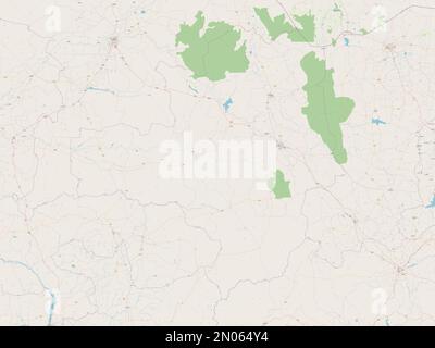 Zamfara, state of Nigeria. Open Street Map. Locations and names of ...