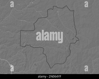 Zamfara, state of Nigeria. Bilevel elevation map with lakes and rivers ...