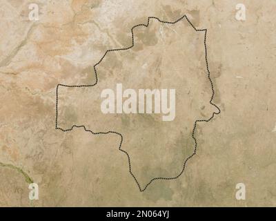 Zamfara, state of Nigeria. Low resolution satellite map. Locations and ...