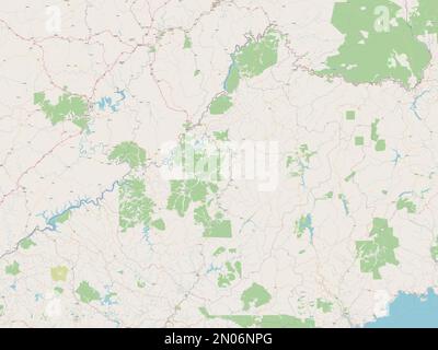 Chagang-do, province of North Korea. Open Street Map. Locations of ...