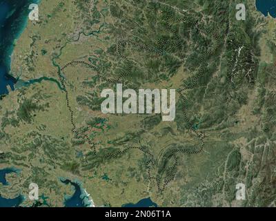 Hwanghae-bukto, province of North Korea. High resolution satellite map ...