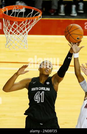 South Carolina center Alaina Coates (41) and Mississippi forward ...